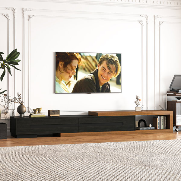 Ebern Designs Extendable Tv Stand, Modern Entertainment Center For Up To 120 Inch Tv, Wood ...